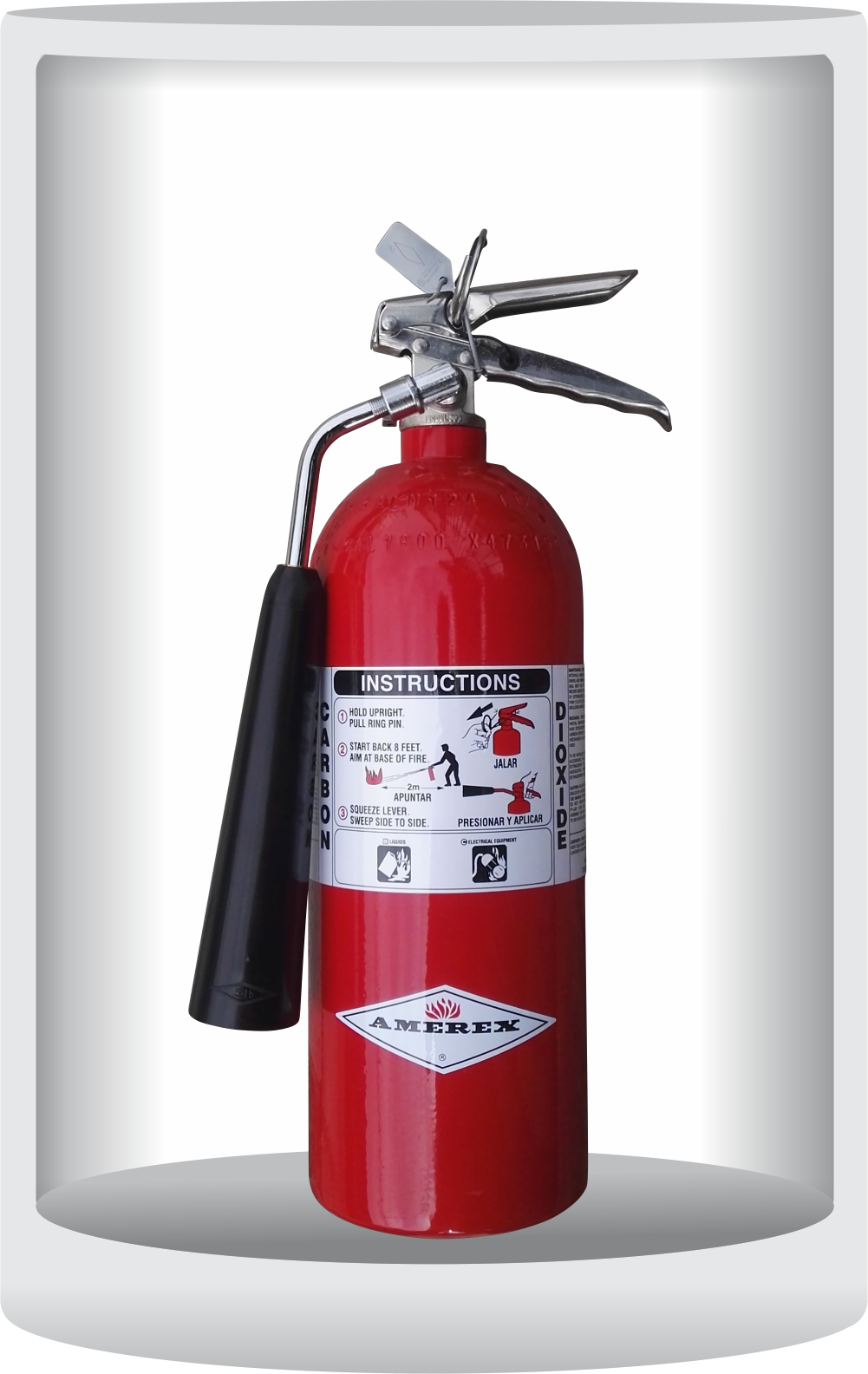 EXTINTOR DE DIÓXIDO DE CARBONO CO2 - Modelo 322 - Extintor UL marca AMEREX