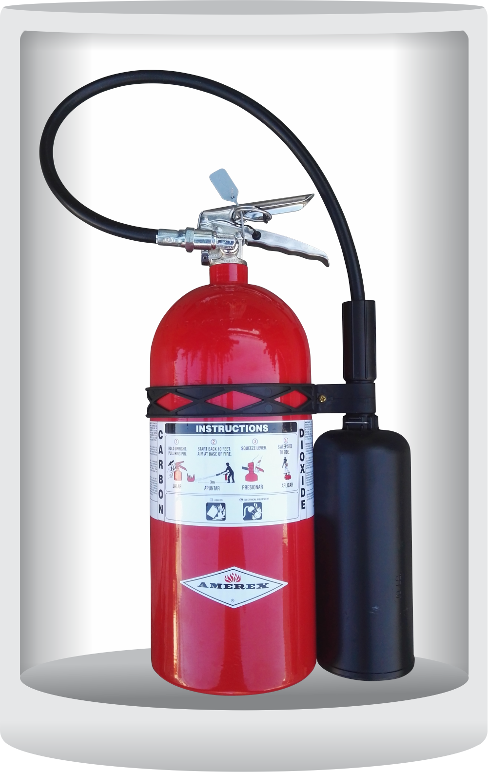 EXTINTOR DE DIÓXIDO DE CARBONO CO2 - Modelo 330 - Extintor UL marca AMEREX