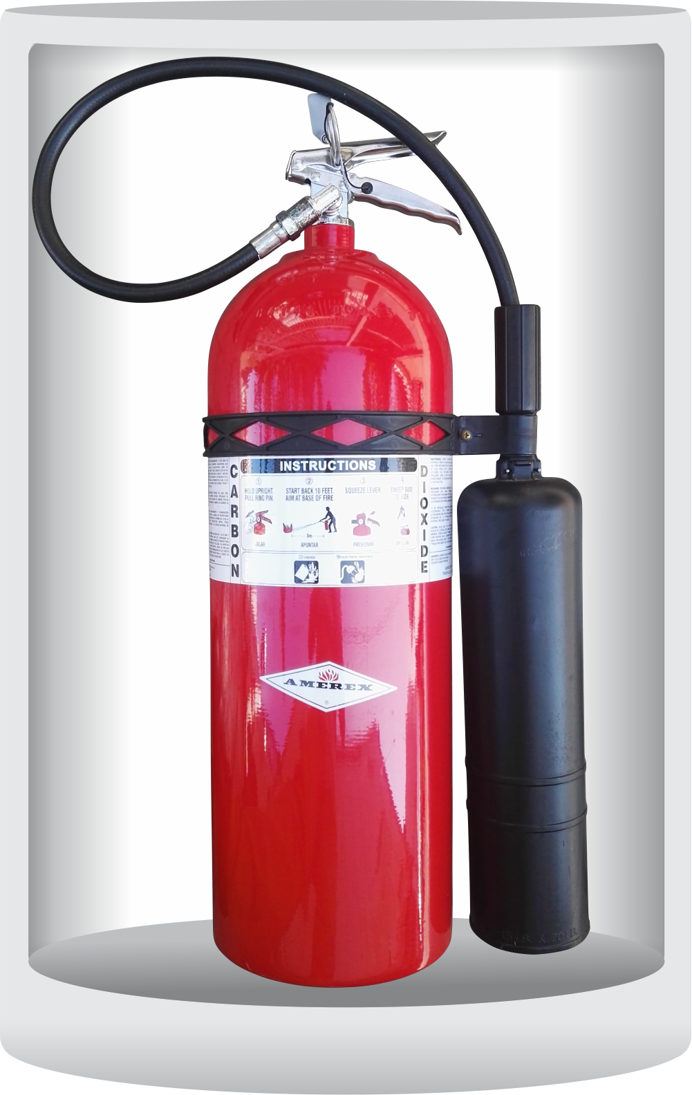 EXTINTOR DE DIÓXIDO DE CARBONO CO2 - Modelo 332 - Extintor UL marca AMEREX