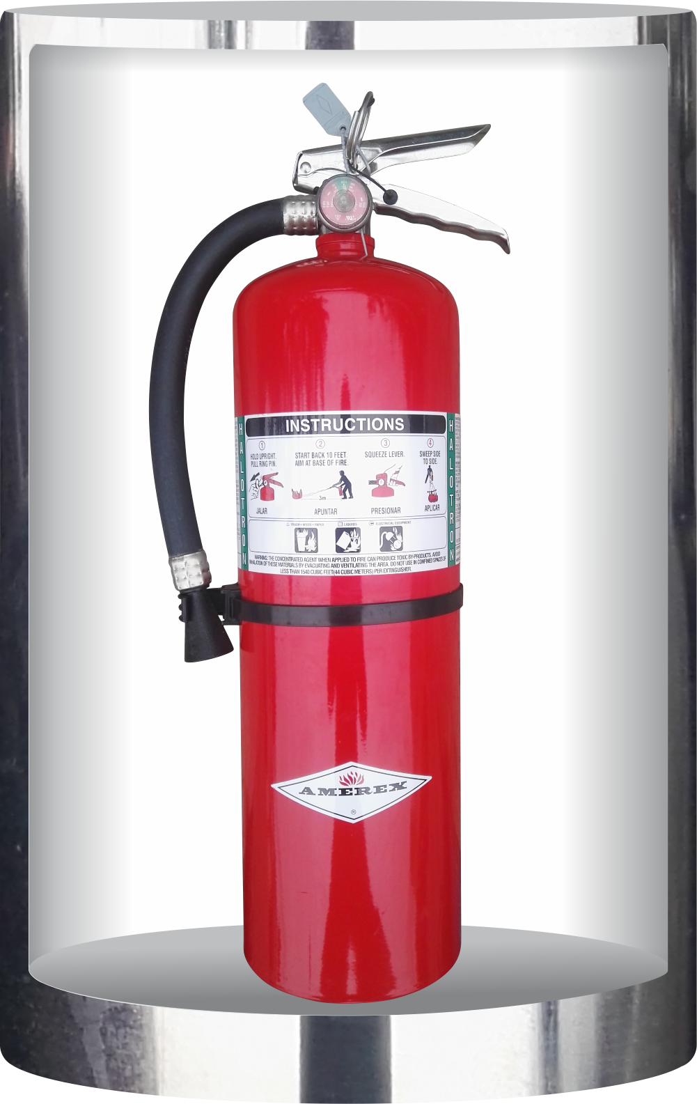 EXTINTOR HALOTRON - Modelo 398 - Extintor UL marca AMEREX