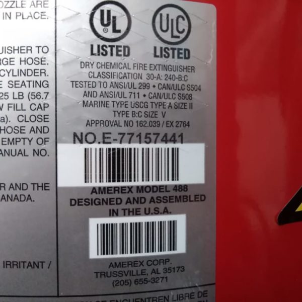 EXTINTOR DE POLVO QUÍMICO SECO - Modelo 488 - Home | Amerex Fire Perú